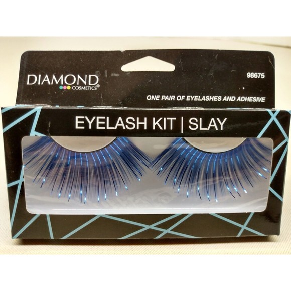 Diamond Supply Co. | Makeup | 25 Eyelashes Metallic Blue Adhesive ...